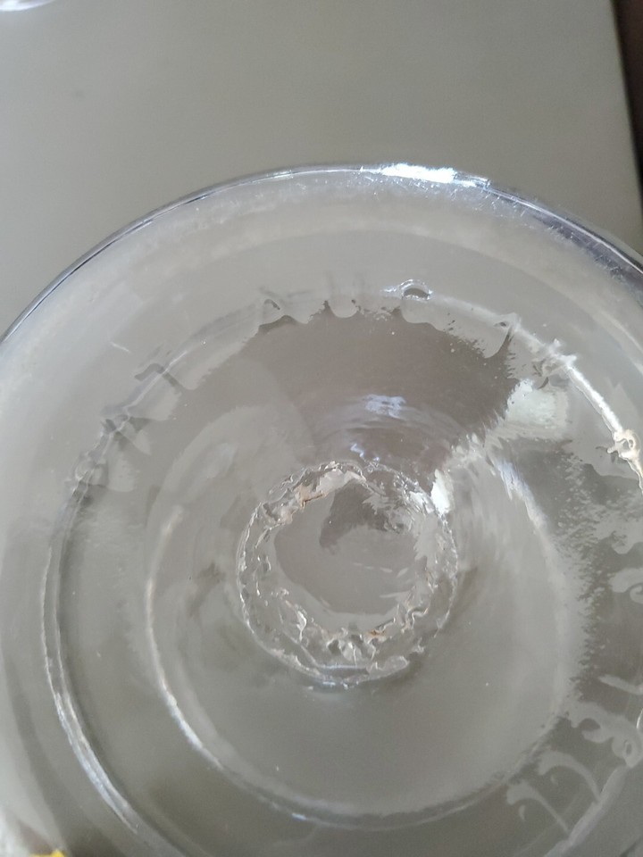 Antique Clear Glass Candy Jar 12 inches With Glass Lid Pat Oct 14 1866 ...