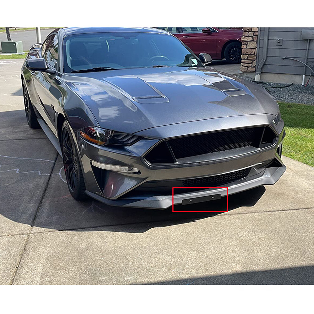 Front Bumper Licence Plate Mounting Bracket Relocator For Ford Mustang ...