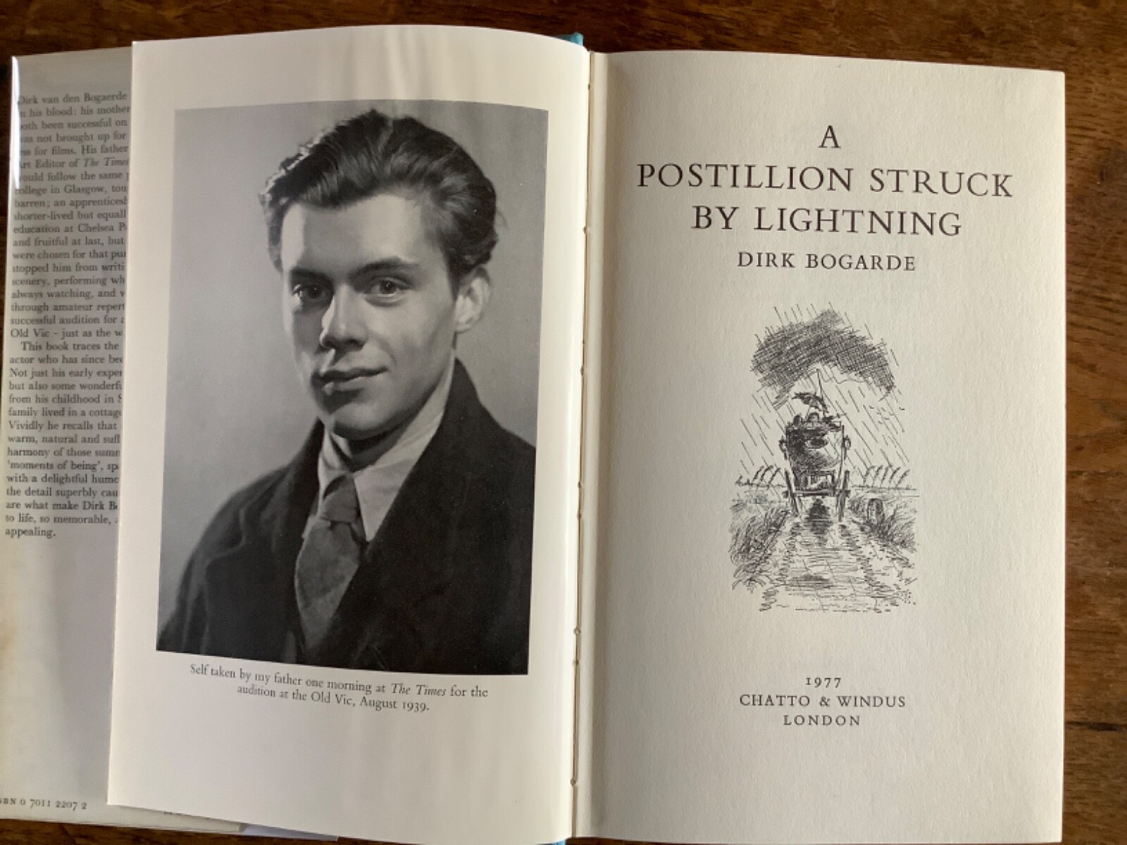 Dirk Bogarde, A Postillion Struck by Lightning, Signed First Ed, Chatto ...