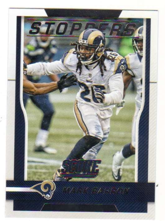2016 Panini Score Football Stoppers Insert #8 Mark Barron Rams | eBay