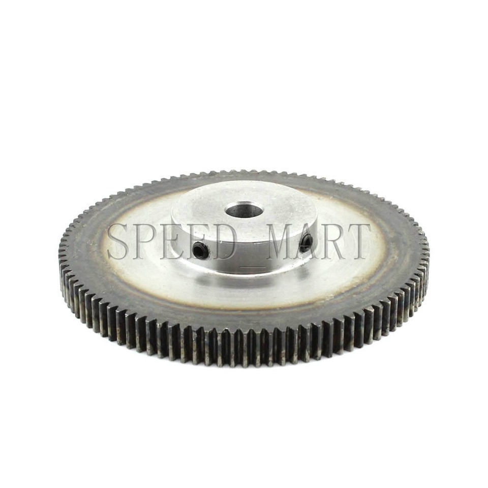 1M-90T 12mm Bore Hole 90 Teeth 90T Module 1 Motor Metal Gear Wheel Top ...