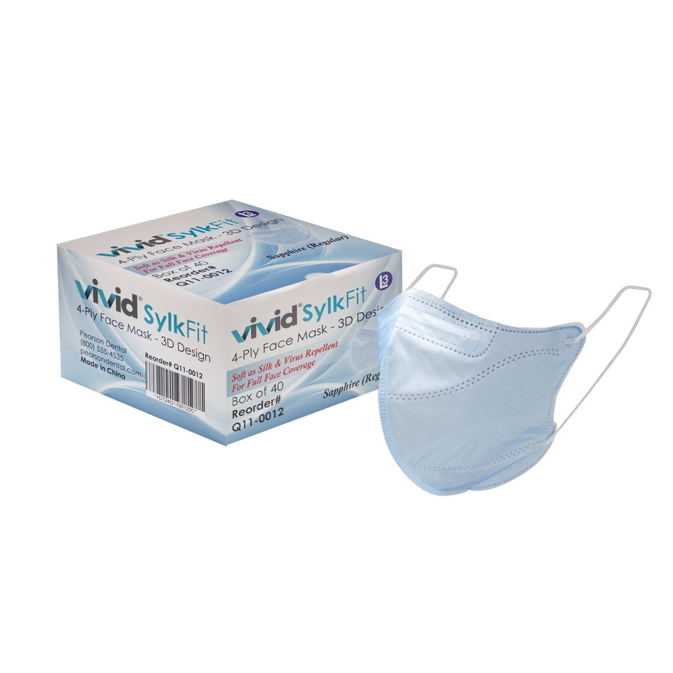 Face Mask 360 Style Blue Anti Fog Free Level 3 Face Masks Sapphire ...