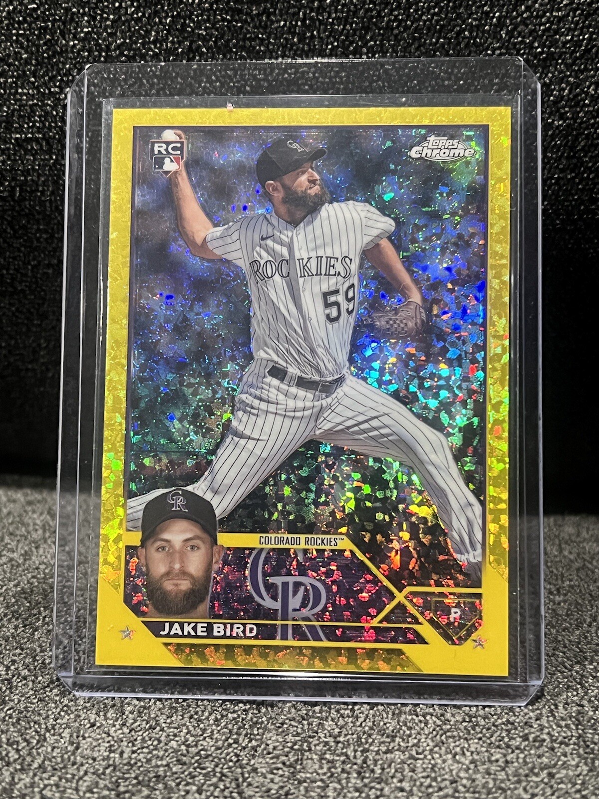 2023 Topps Chrome Update Jake Bird RC #USC27 Yellow Mini Diamond ...
