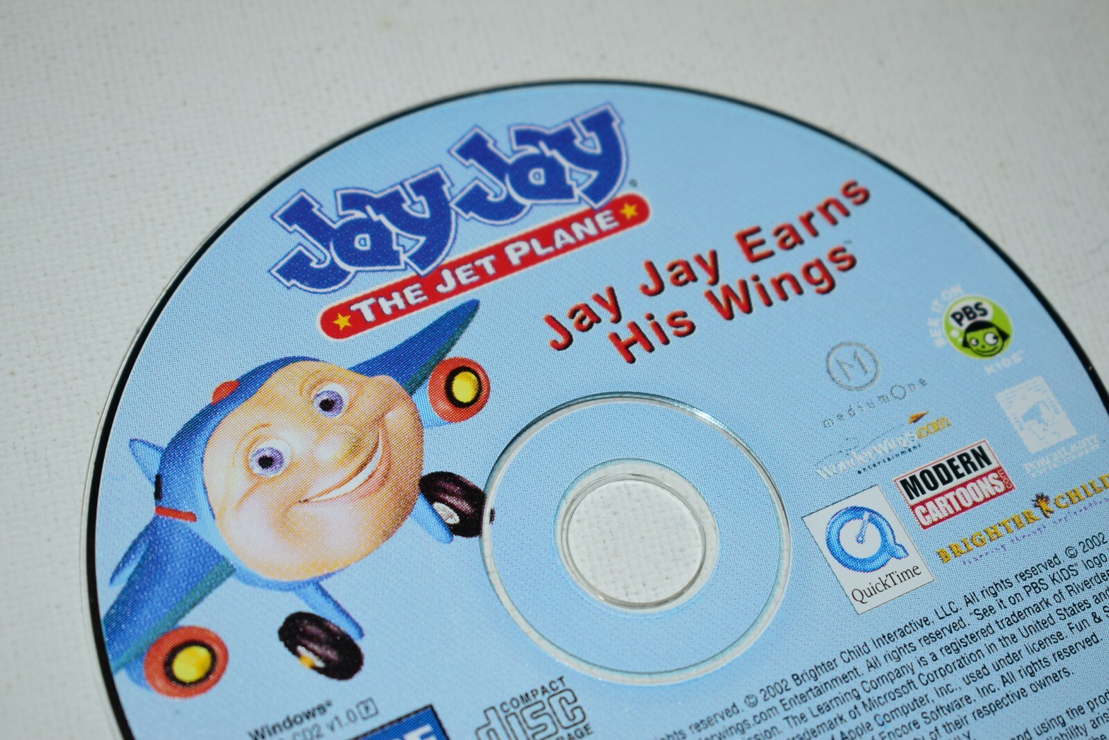 Jay Jay Earns His Wings (Jay Jay the Jet Plane) CD-Rom Disc Only B1 ...