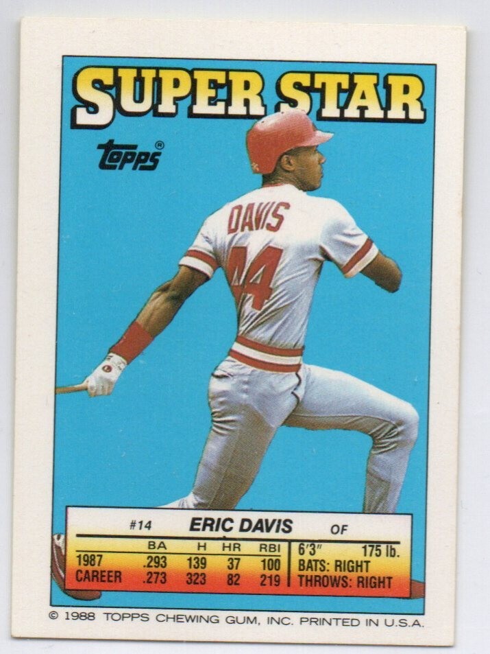 1988 Topps Stickers Super Star Mini Card - Complete Your Set | eBay