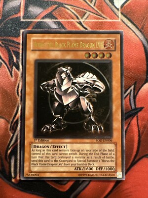 Horus The Black Flame Dragon LV4 (UTR) SOD-EN006 Soul of the Duelist ...