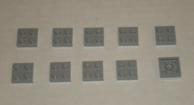 LEGO NEW 2x2 Light Bluish Grey Plate (10x) 4211397 Brick 3022 | eBay