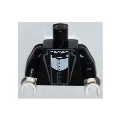 LEGO - Minifig, Torso Tux Jacket w/ Vest, White Shirt & Black Bow Tie ...