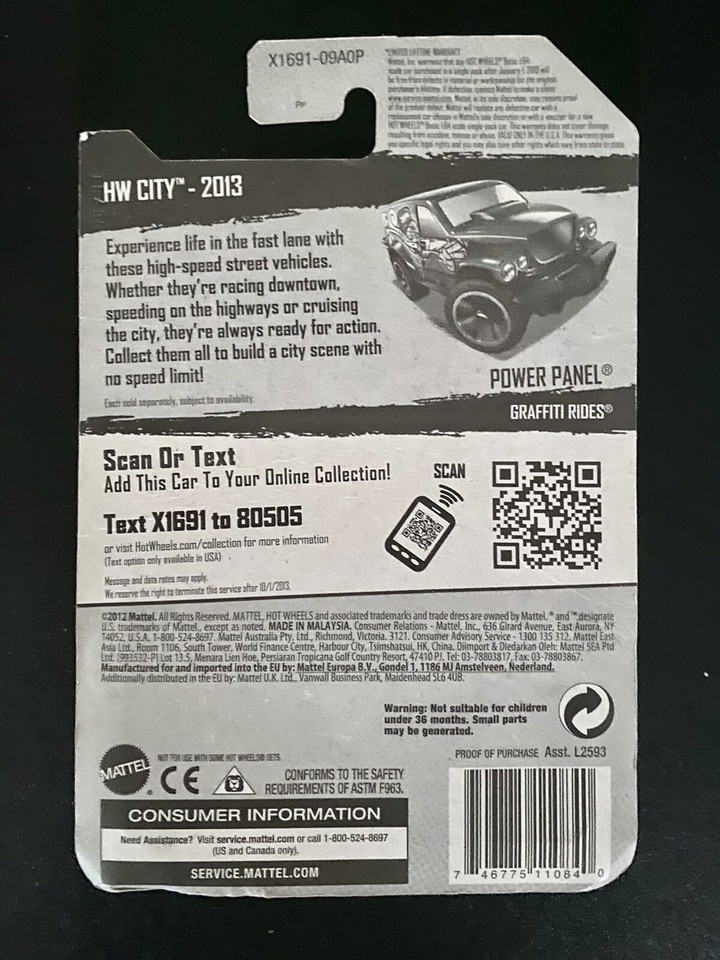 2013 HOT WHEELS HW CITY POWER PANEL PURPLE NIB | eBay