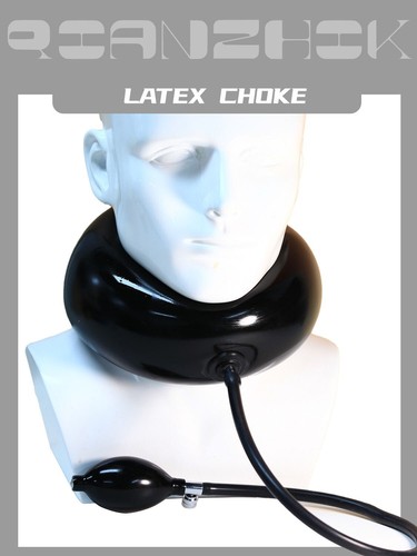 Latex Neck Corset Inflatable Collar Control breathing Suffocating ...