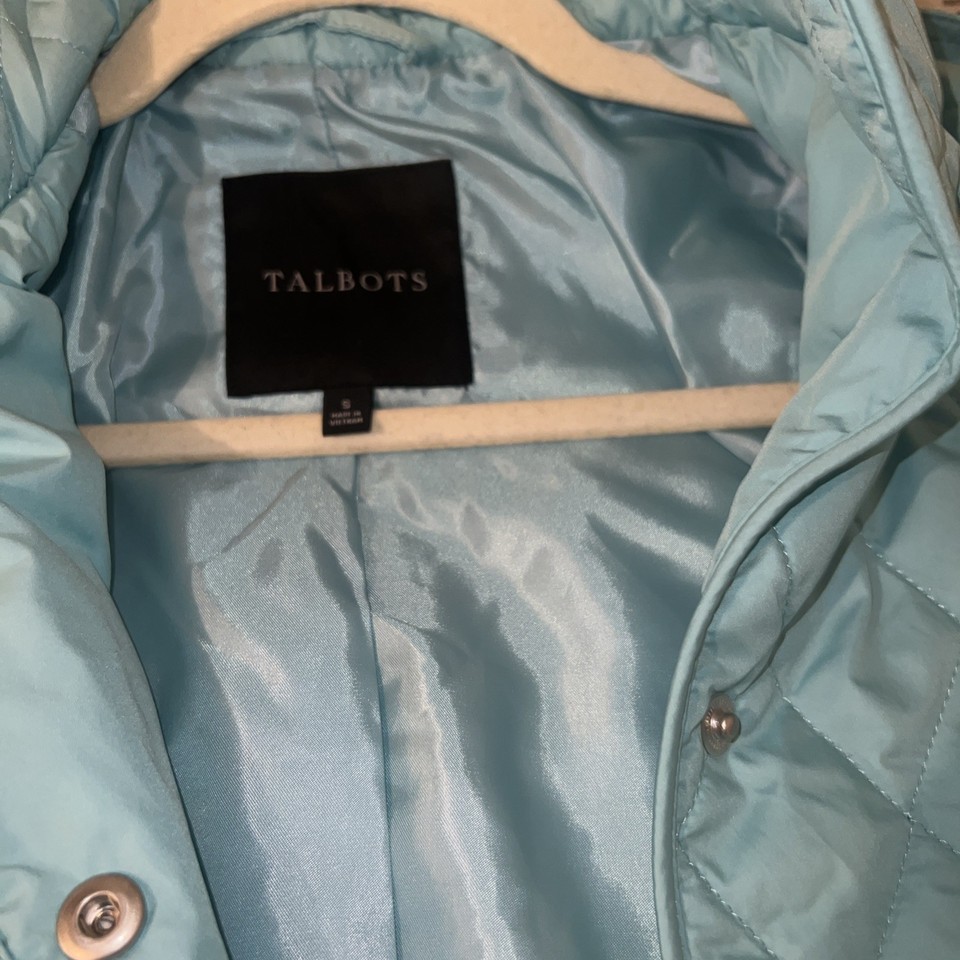 Talbots Quilted Barn Jacket Women's Size S Lightweight Mint | eBay