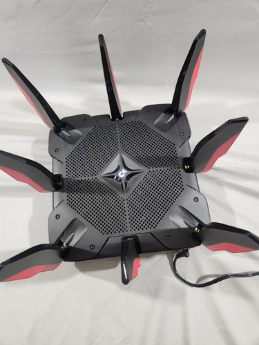 TP-LINK Archer AX11000 Tri-Band Wi-Fi 6 Gaming Router - Black/Red - LAN ...