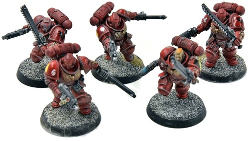 BLOOD ANGELS 5 Assault Intercessors #1 WELL PAINTED Warhammer 40K | eBay