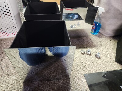 Lot of 5 cube organizer bins, mirrors and knobs | eBay
