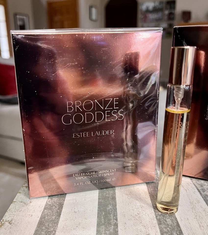 Estee Lauder BRONZE GODDESS Eau Fraiche Perfume Traveler Gift Set 3.4oz ...
