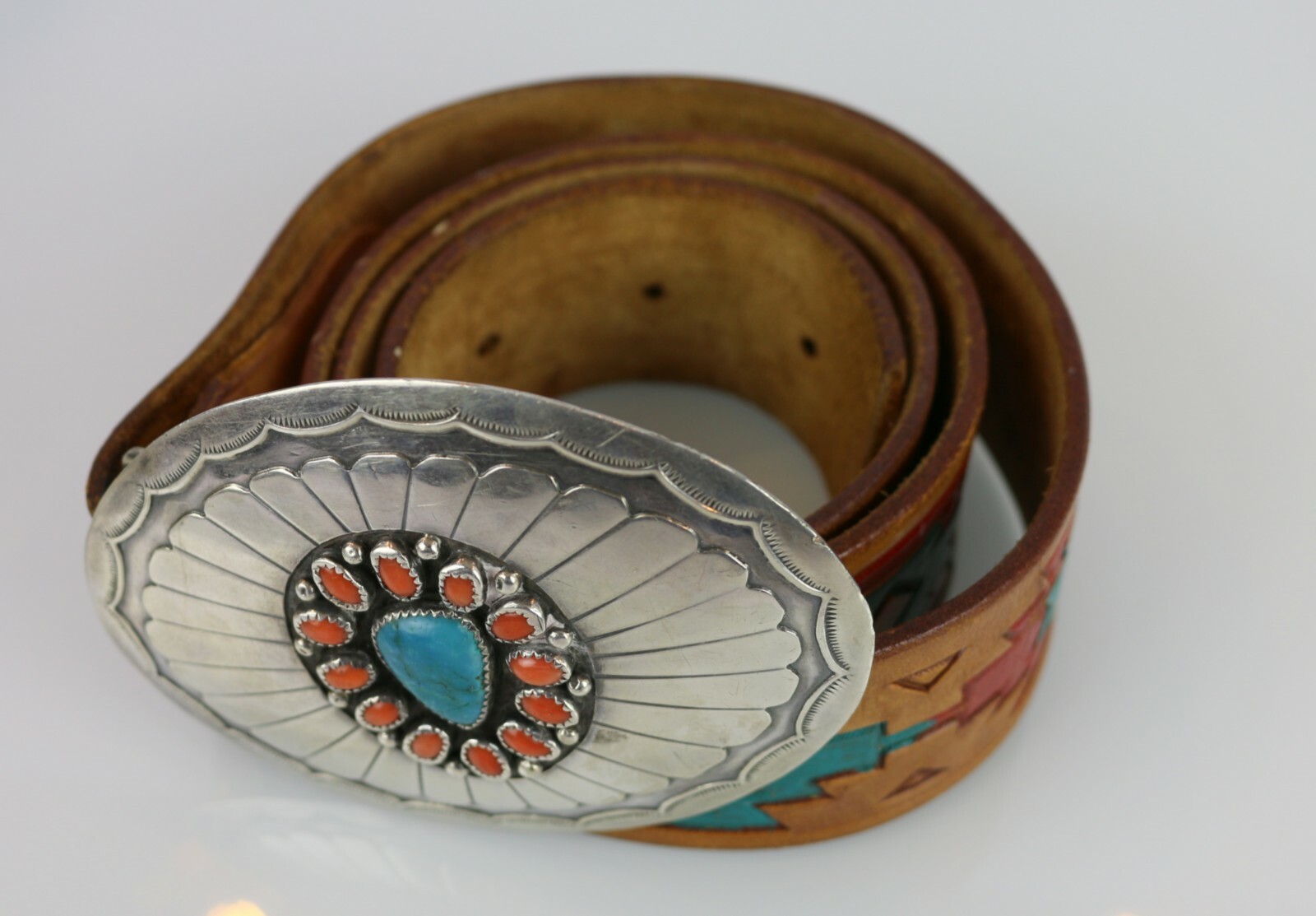 Native American Navajo CS Cecil & Alice Sanders Sterl… - Gem