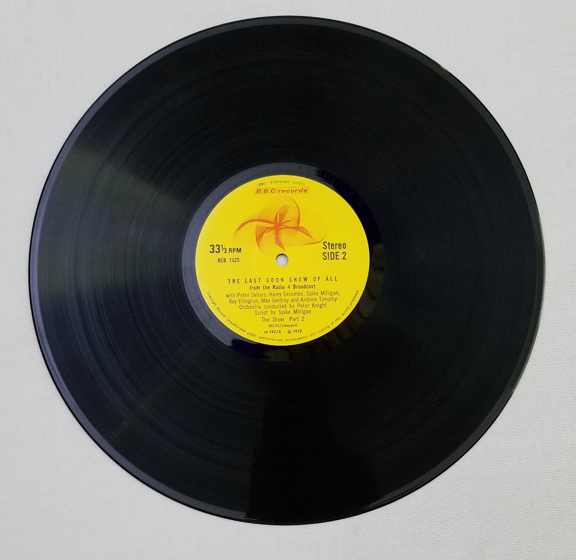 BBC Records - The Last Goon Show Of All LP Reb 142 Vinyl 1972 33 1/3 ...