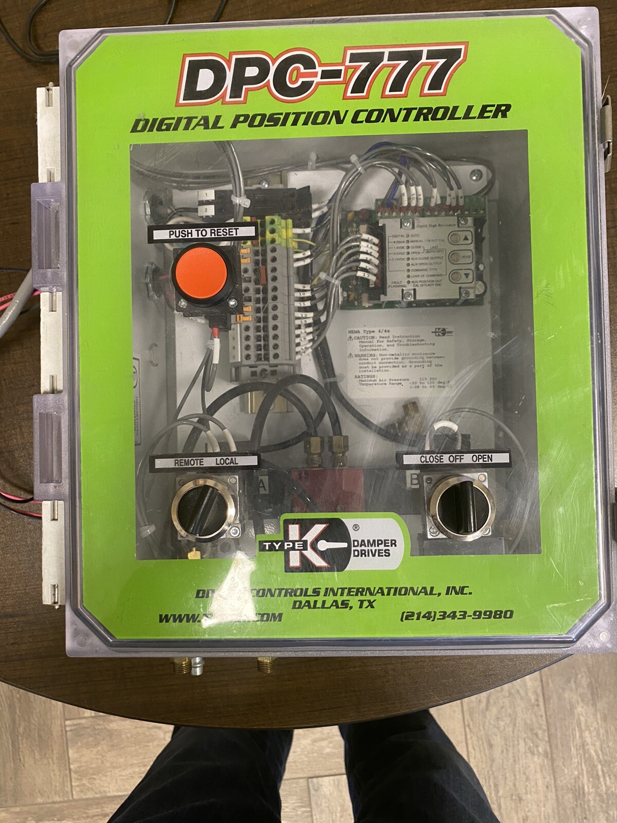 Type K Digital Position Controller Model DPC-777 (Nema 4/4X Enclosure ...