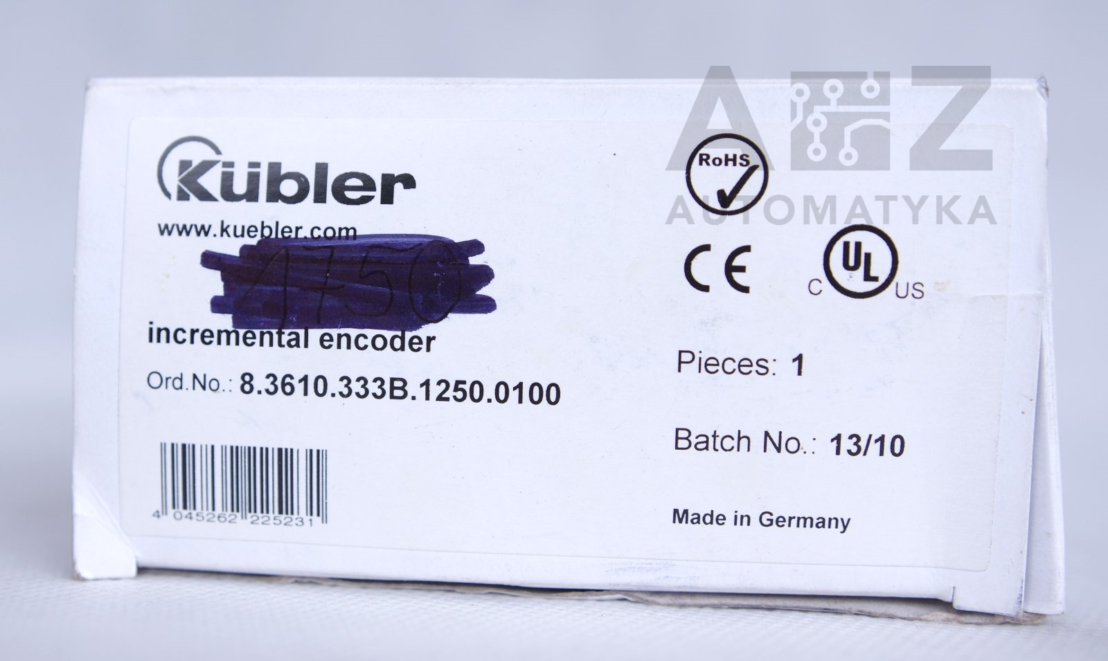 KUBLER TURCK INCREMENTAL ENCODER 8.3610.333B.1250.0100 ...