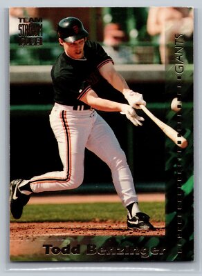 1994 Stadium Club Team Baseball #29 Todd Benzinger San Francisco Giants ...