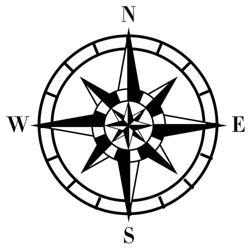Compass Rose Decal, RV Trailer Decal, Camper Travel Compass Vinyl ...