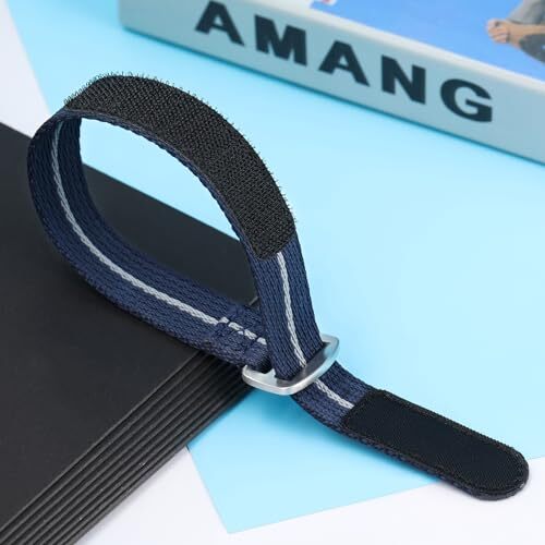 Nylon Watch Band - Hook and Loop Fasteners Soft Watch Strap 20mm 20mm-M ...