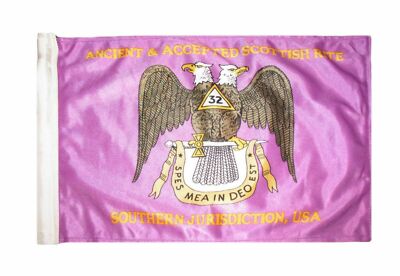 12x18 Ancient & Accepted Scottish Rite Freemason Double Sided 2ply Flag ...