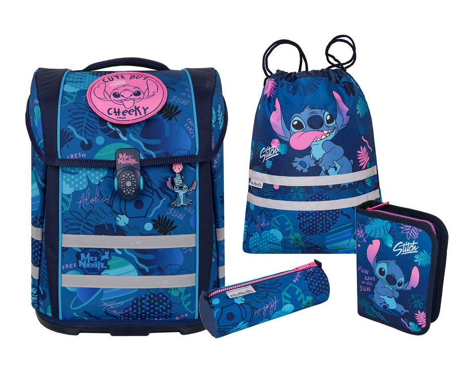 MCNEILL PERFECTO DISNEY STITCH SET SCHULRUCKSACK SCHULRANZEN RANZEN SET ...
