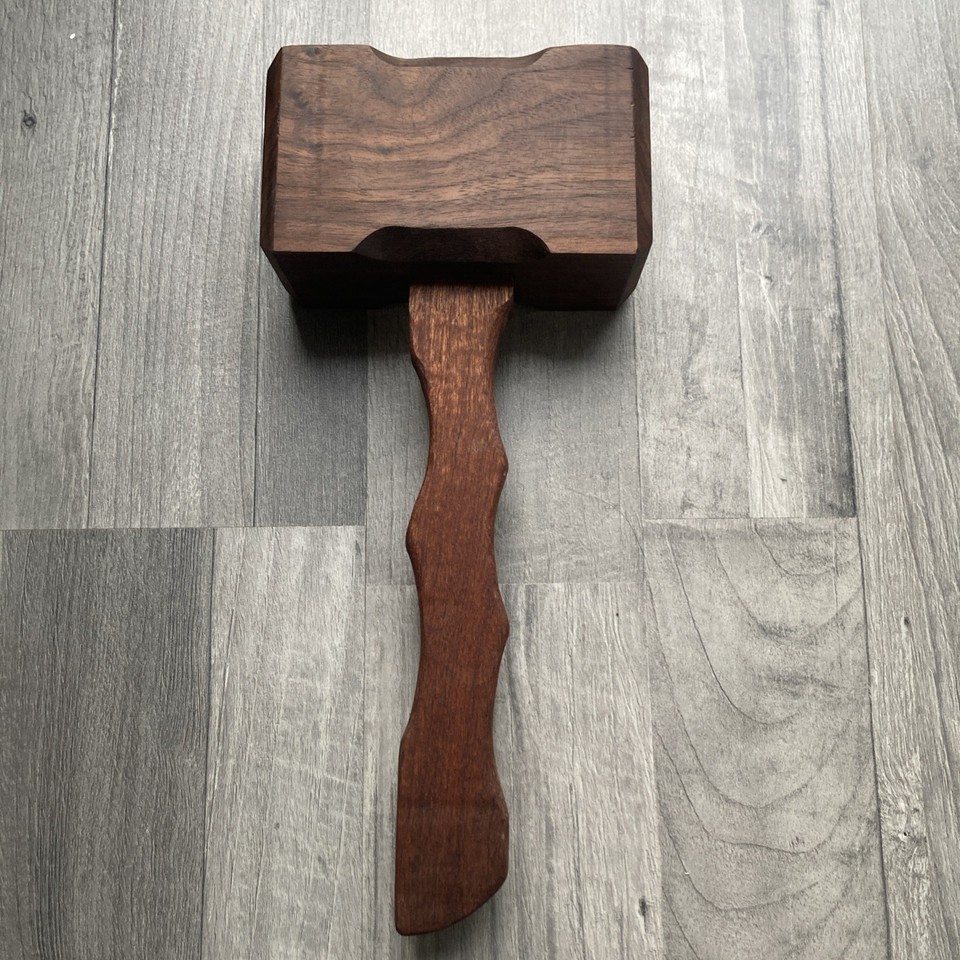 Handmade Wooden Mallet | Solid Hardwood Woodworking Tool | Walnut ...