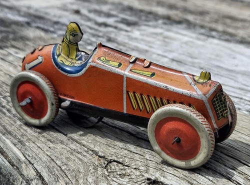 Antique Pre-war #1 Foreign Race Car Windup Tin Toy ⭐️ Works | eBay