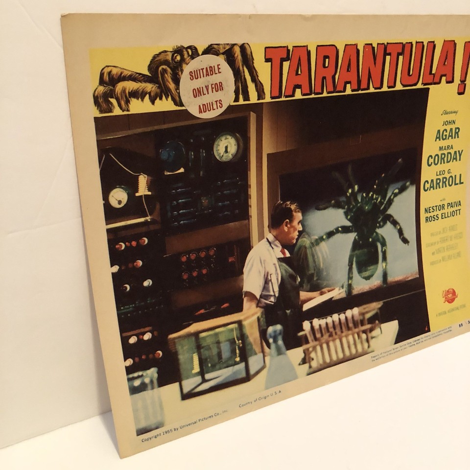 1955 TARANTULA Original Lobby Card Classic Horror John Agar Leo Carroll ...