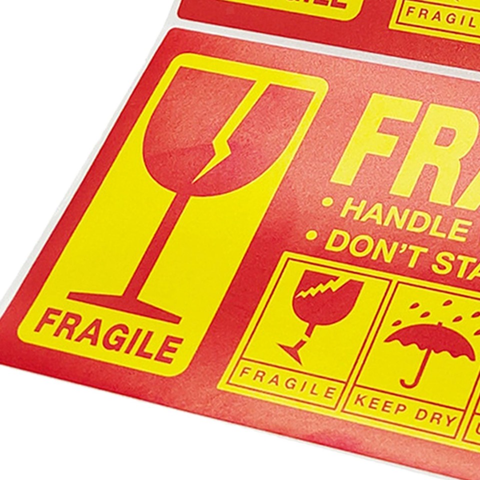 Fragile Handle with Care Packing Tape Fragile Warning Label Sticker ...
