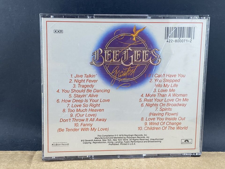 Bee Gees Greatest 2 Disc Set CD, MULTIPLE CD'S SHIP FREE, SEE STORE ...