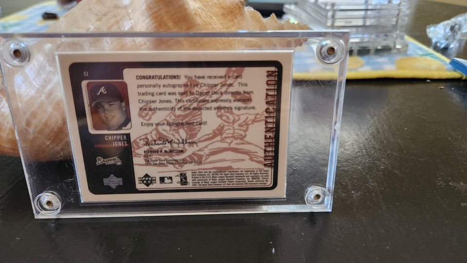 1999 Upper Deck Inkredible Retro Chipper Jones Auto Card | eBay