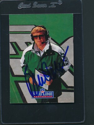 1991 Pro Line #260 Bruce Coslet Jets Signed Auto *B8110 | eBay