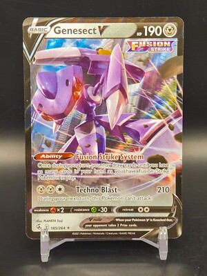 Genesect V 185/264 -- Pokemon TCG Fusion Strike -- NM - Mint Ultra Rare ...