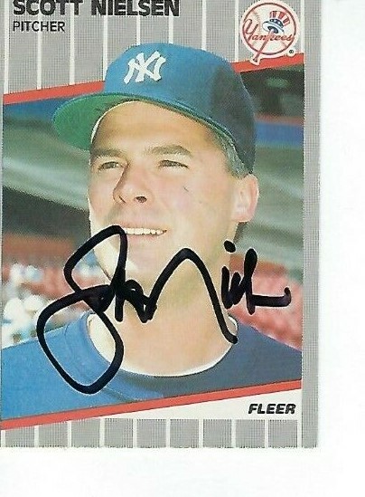 SCOTT NIELSEN SIGNED 1989 FLEER #26 - NEW YORK YANKEES | eBay