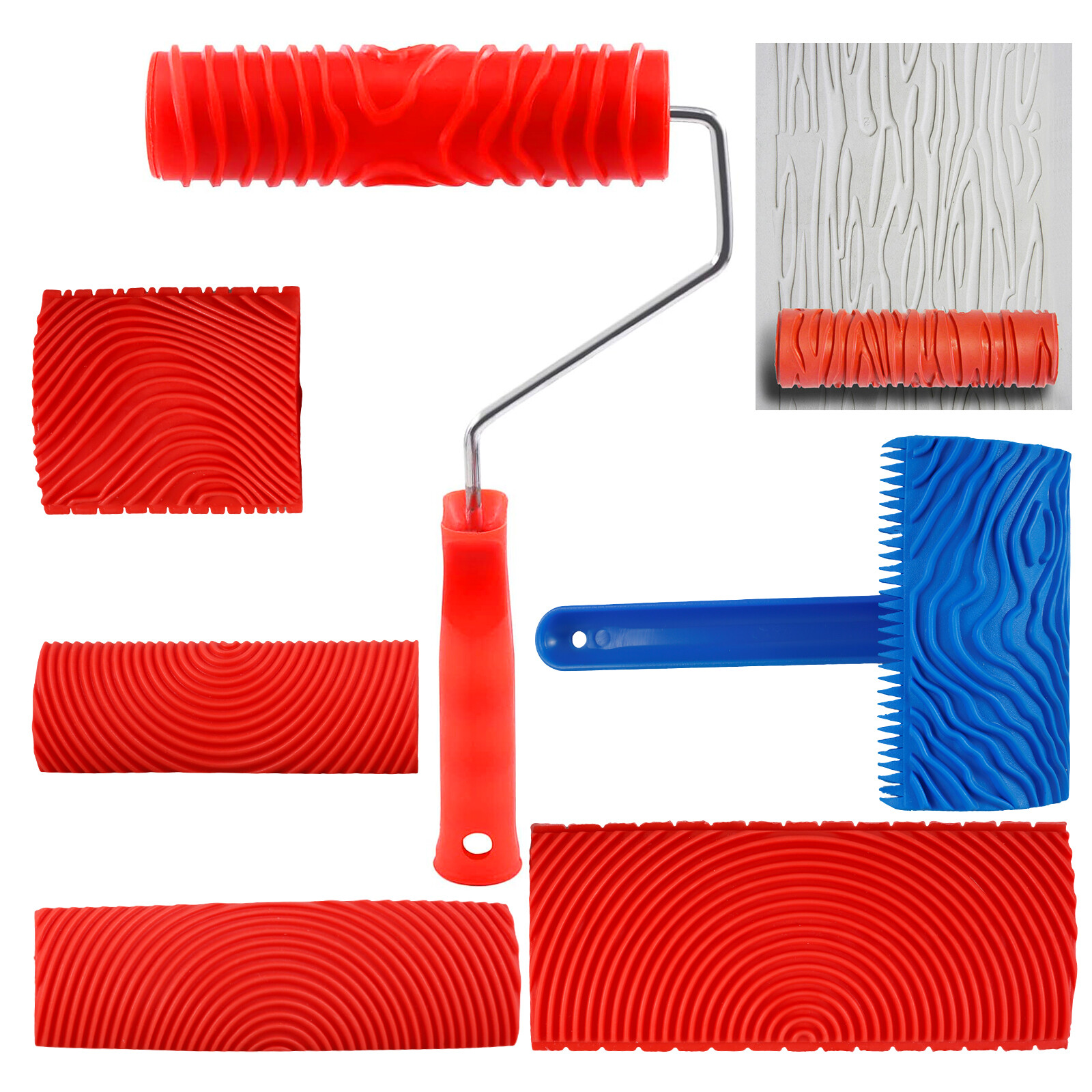 Wood Grain Tool Set 6Pcs Graining Painting Tool Wood Texture Paint ...