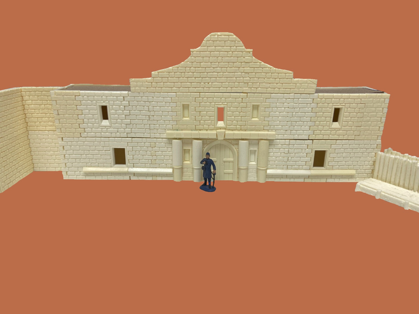 Alamo Chapel Front Diorama Play Set 64 Pc Kit 1/72 Scale Model Diorama ...