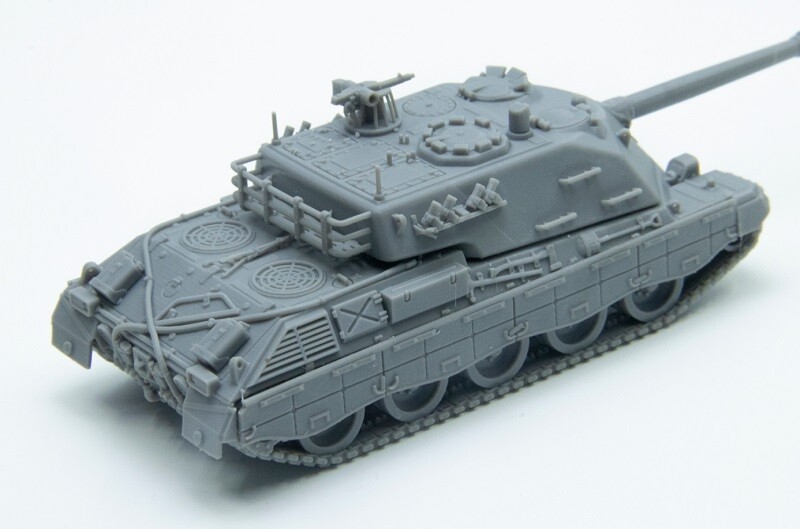 1/72 Cold War Italy "CC 3 Minotaur Tank destroyer" Tank kit model (3D ...