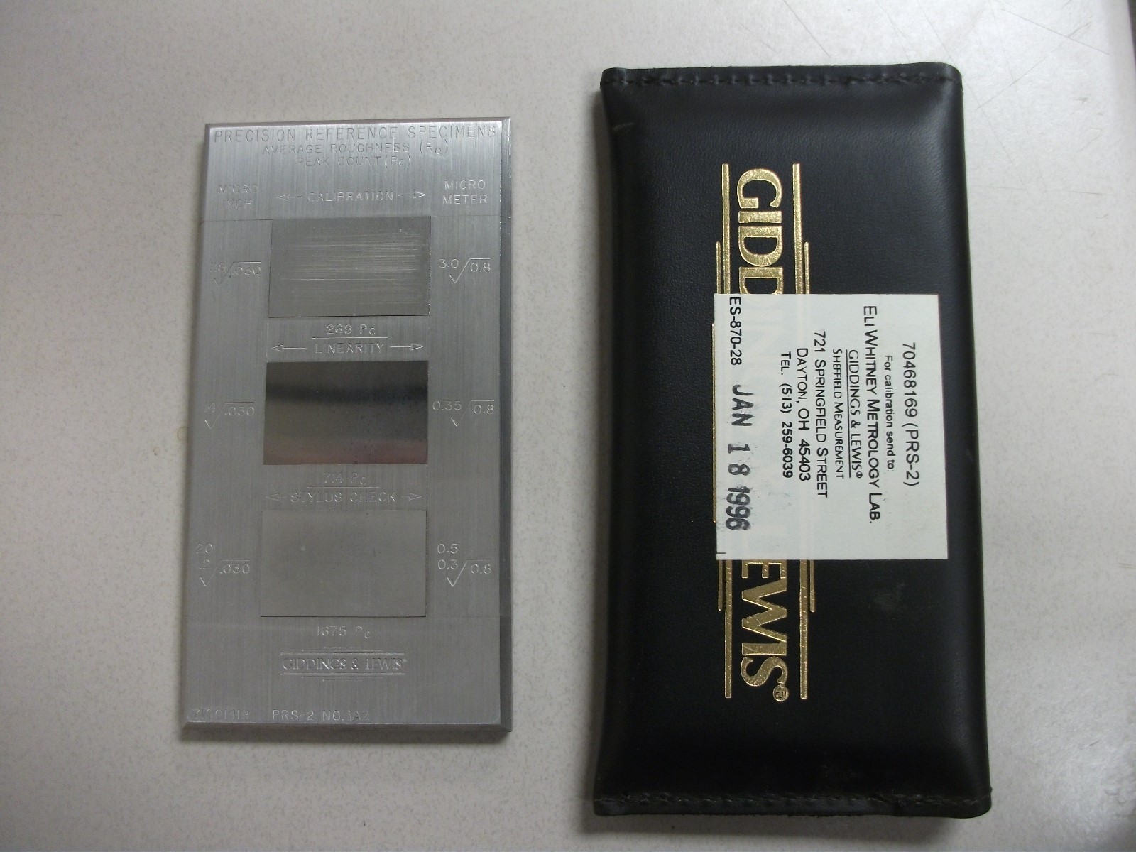 Giddings & Lewis Precision Reference Specimens | eBay