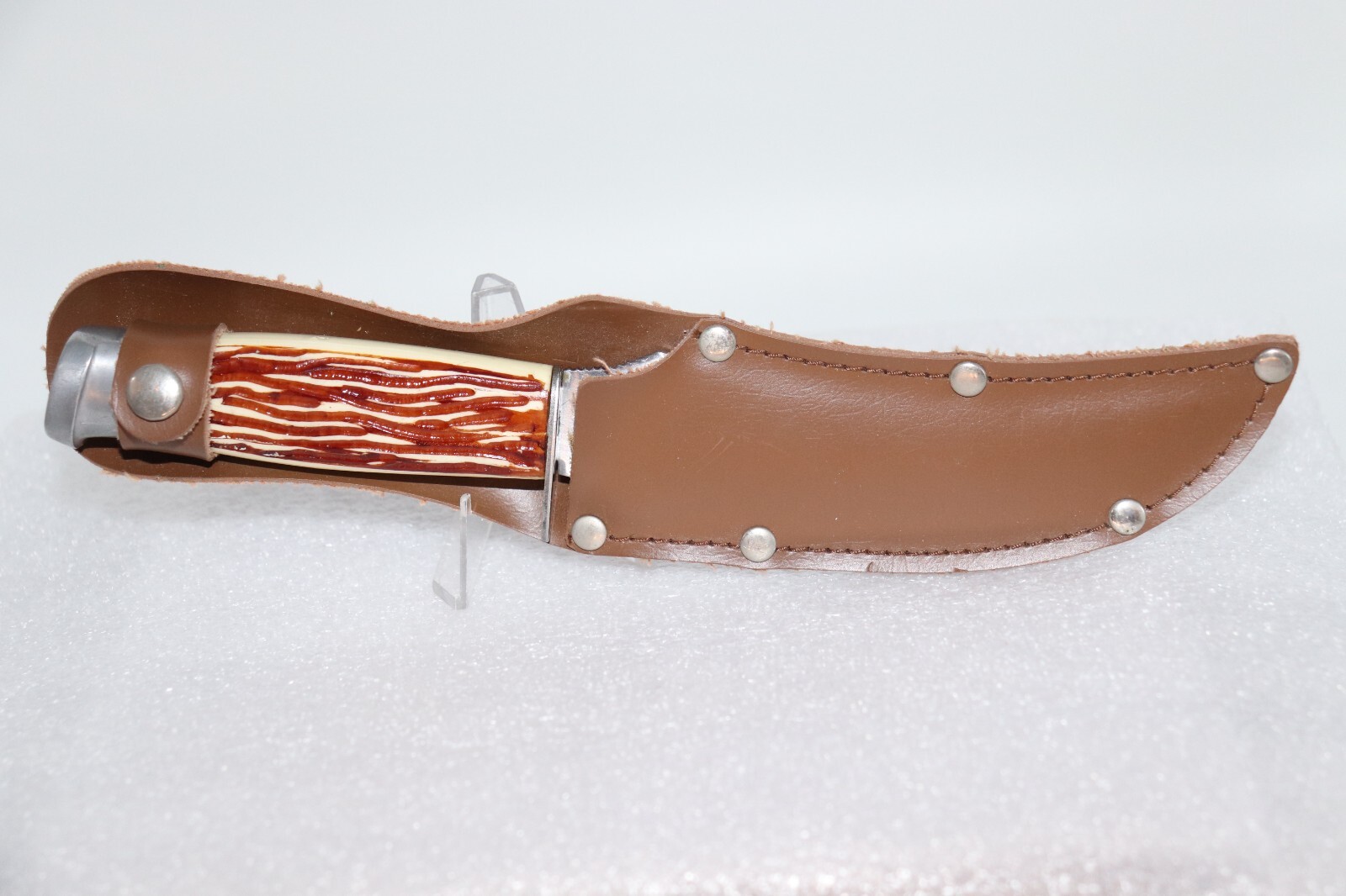 Vintage COMPASS HUNTER Fixed Blade Knife with Sheath Brazil | eBay