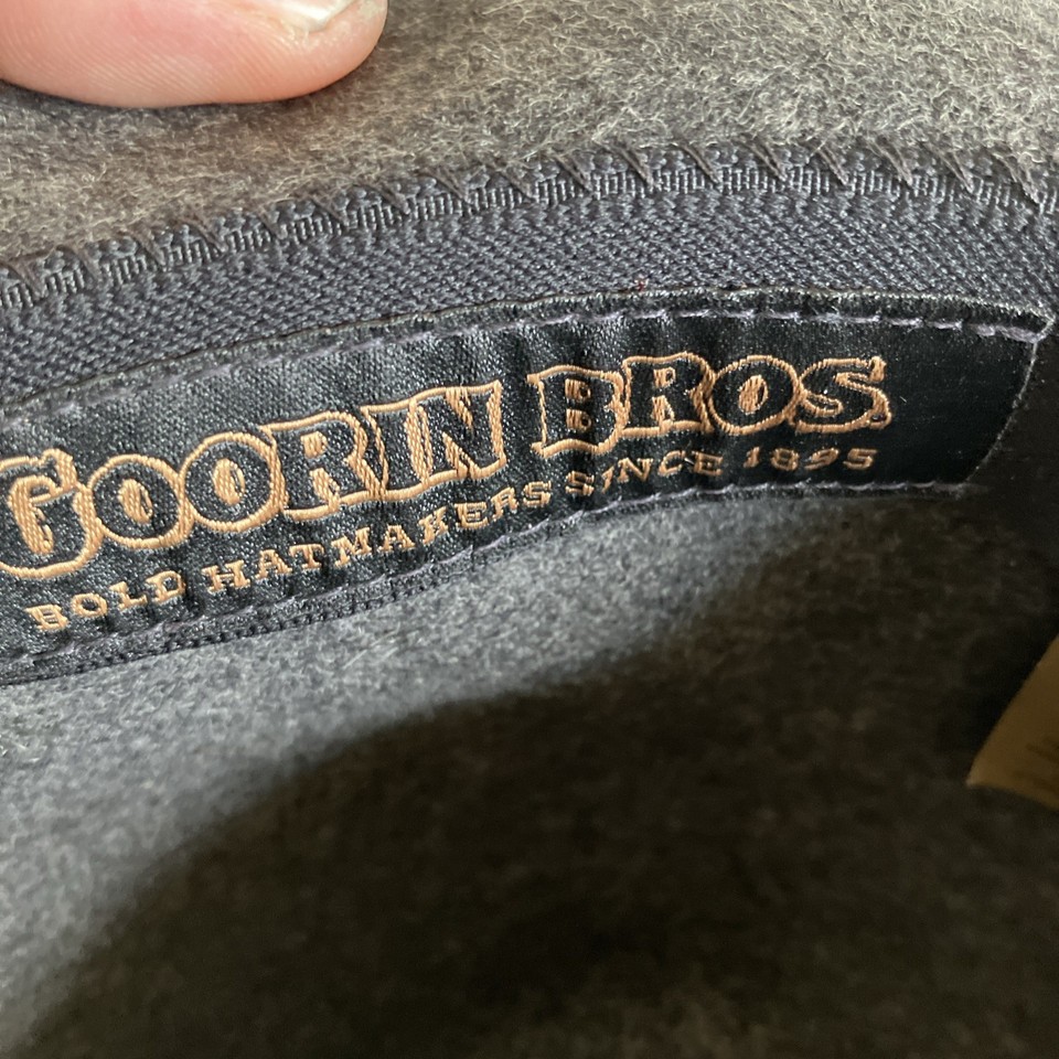 Goorin Bros Fedora Dark Gray, 100% Wool, Size large, WPL 5923 - Nice ...