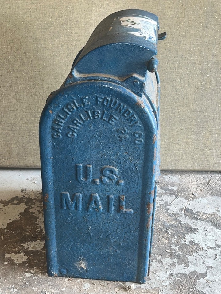 Antique US Post Office Letter Steel Drop Box -1929 | eBay
