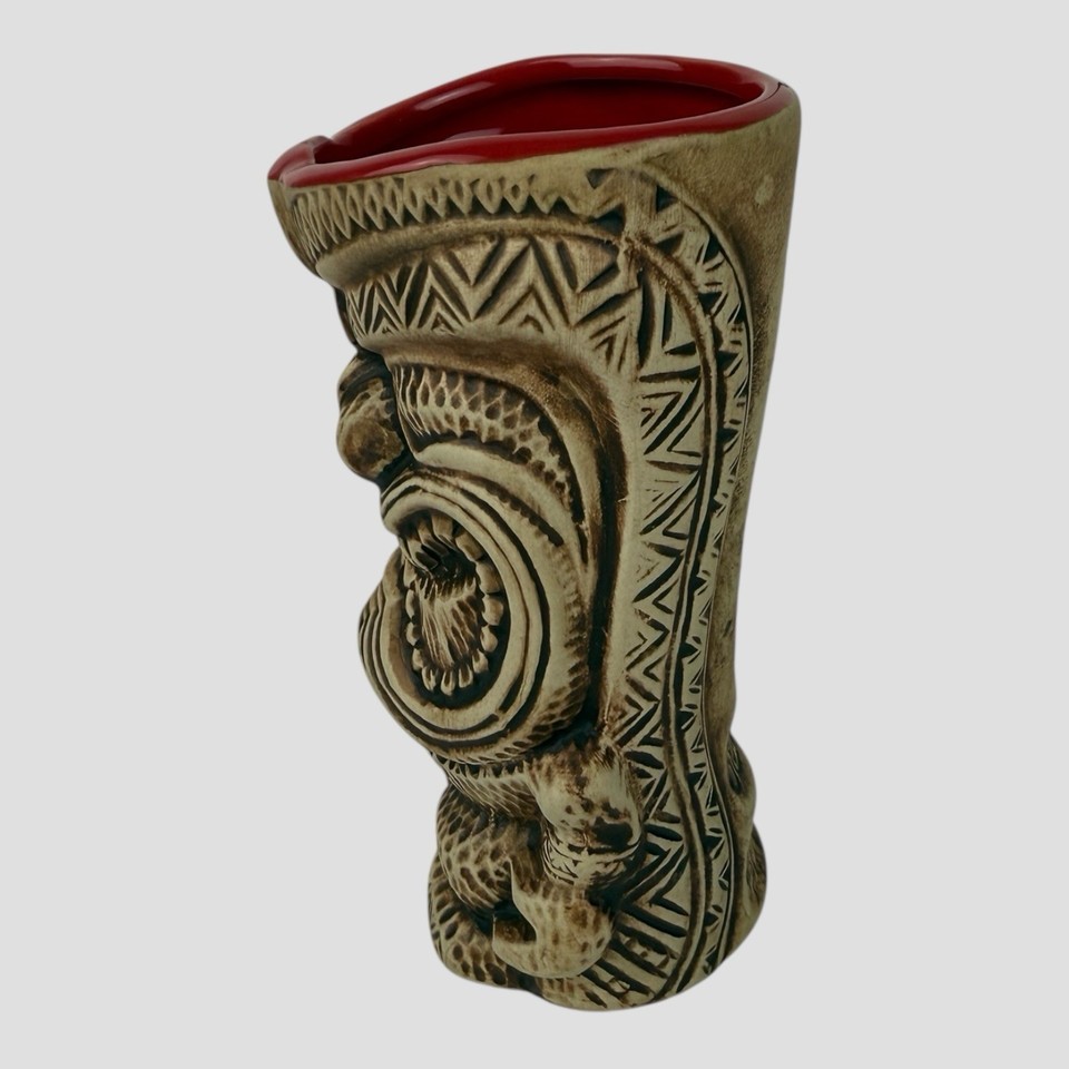 Vtg Tiki Soul Tiki Mug Ku Ku Kachoo David Squid Cohen 6" Red Interior ...