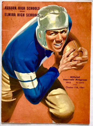 ELMIRA & AUBURN, NY 1941- FOOTBALL PROGRAM, 24 PAGES, PHOTOS & ADS, EX ...