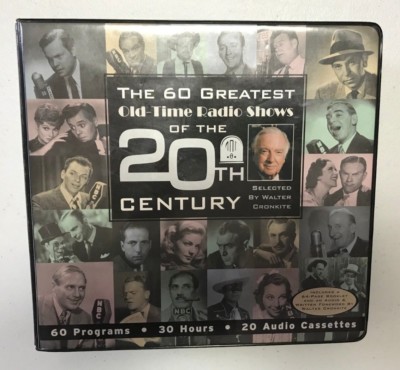 The 60 Greatest Old-Time Radio Shows Of 20th Century~ 20 Cassettes + 2 ...