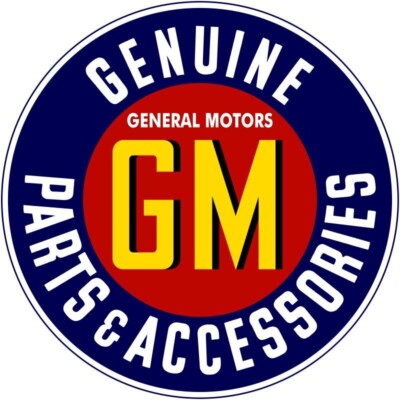 General Motors - Genuine GM Parts NEW Sign: 40" Dia. Round USA STEEL ...