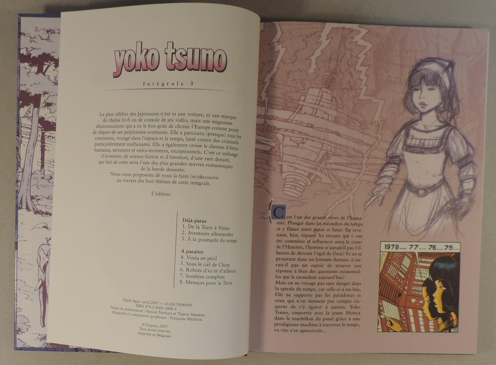 Yoko Tsuno integrale 3 a la poursuite du temps Leloup Dupuis 2007 EO TBE | eBay