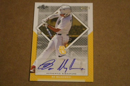 BO MAJKOWSKI 2016 Leaf Perfect Game GOLD AUTOGRAPH #24/25 CLEMSON ...